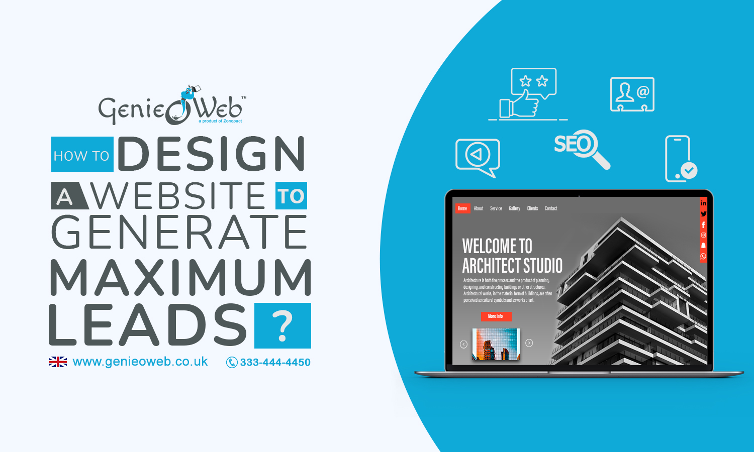 How to Design a Website to Generate Maximum Leads? - GenieoWeb