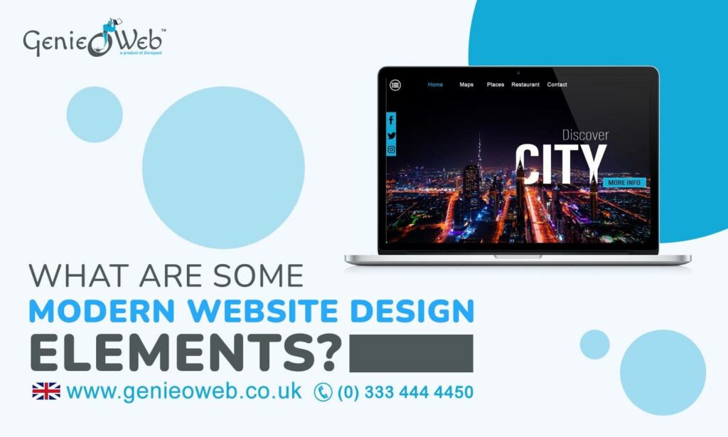 What are some modern website design elements? - GenieoWeb